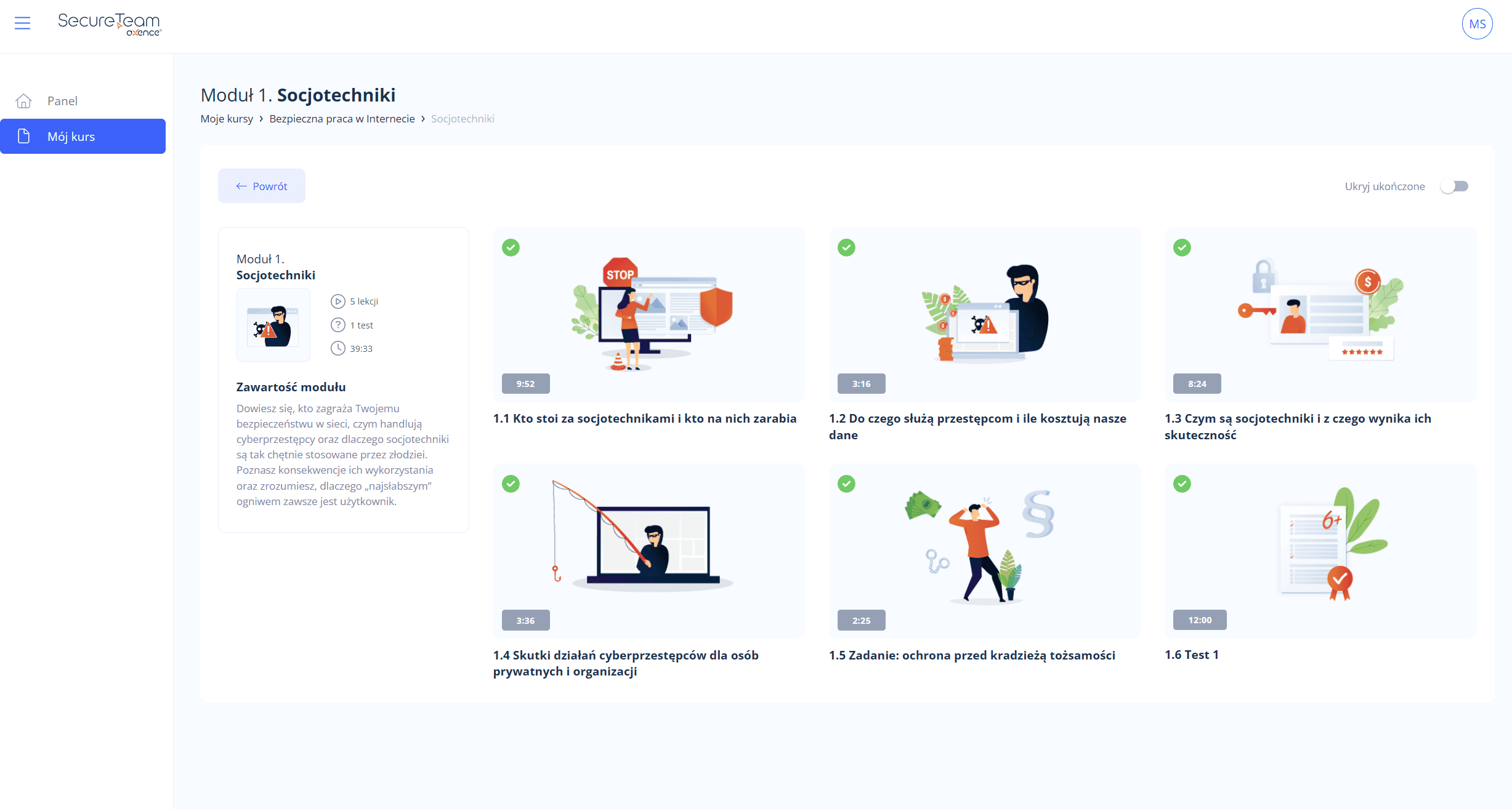 Axence SecureTeam® - Platforma edukująca w tematach cyberbezpieczeństwa